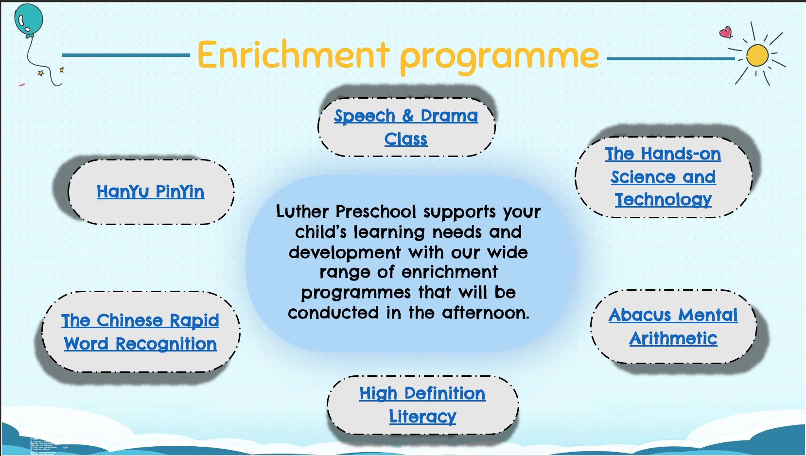 Enrichment Programmes – Queenstown Lutheran Church